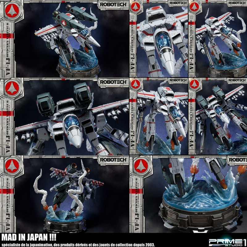 MACROSS ROBOTECH statue VF-1J Officer's Veritech Guardian Mode Prime 1 ...