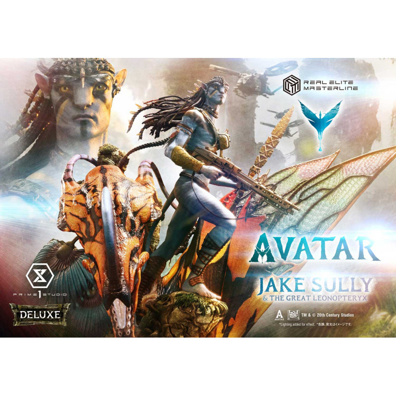 Statue Jake Sully & The Great Leonopteryx Real Elite Masterline Deluxe ...