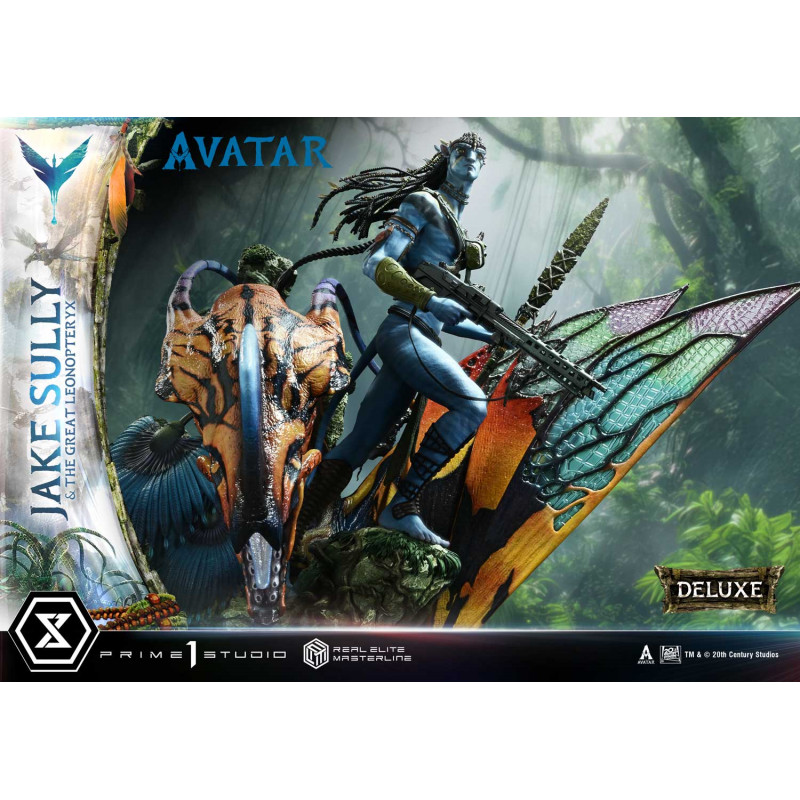 Statue Jake Sully & The Great Leonopteryx Real Elite Masterline Deluxe ...