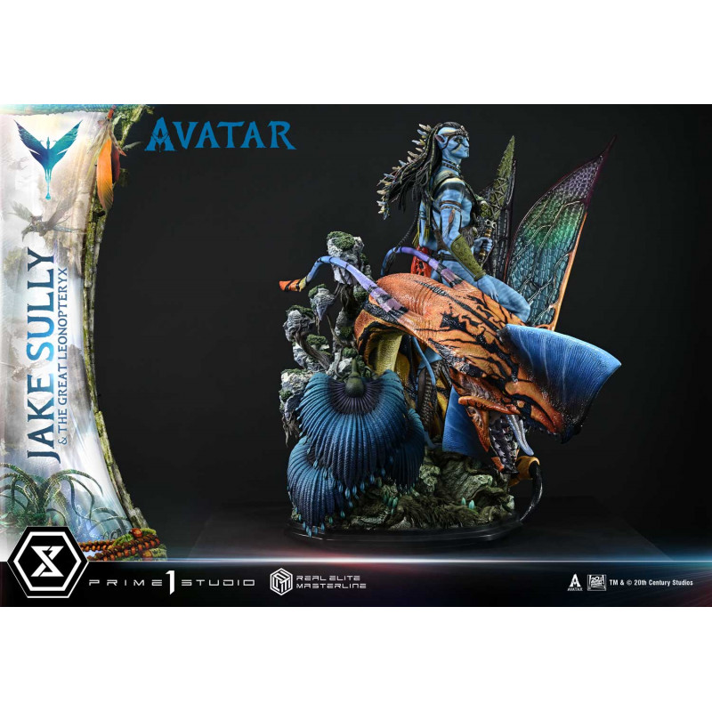 Statue Jake Sully & The Great Leonopteryx Real Elite Masterline Deluxe ...