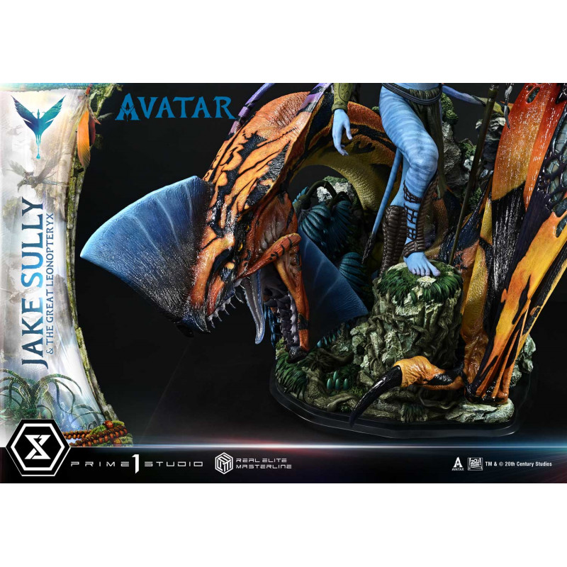 Statue Jake Sully & The Great Leonopteryx Real Elite Masterline Deluxe ...