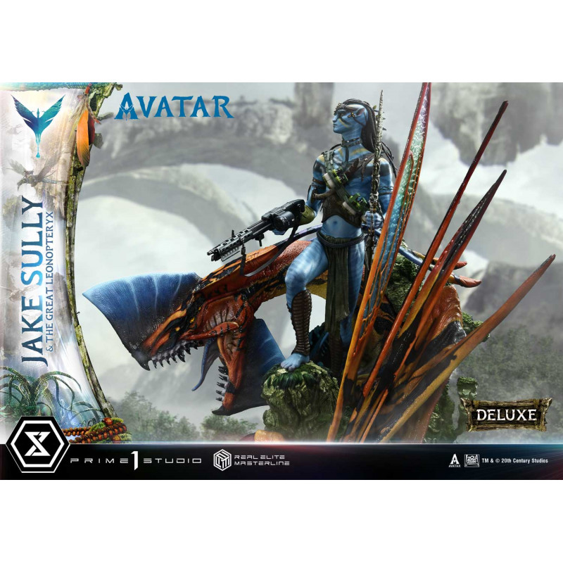 Statue Jake Sully & The Great Leonopteryx Real Elite Masterline Deluxe ...