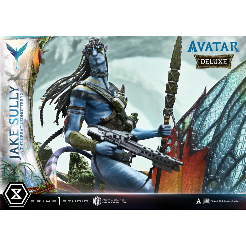 Statue Jake Sully & The Great Leonopteryx Real Elite Masterline Deluxe ...