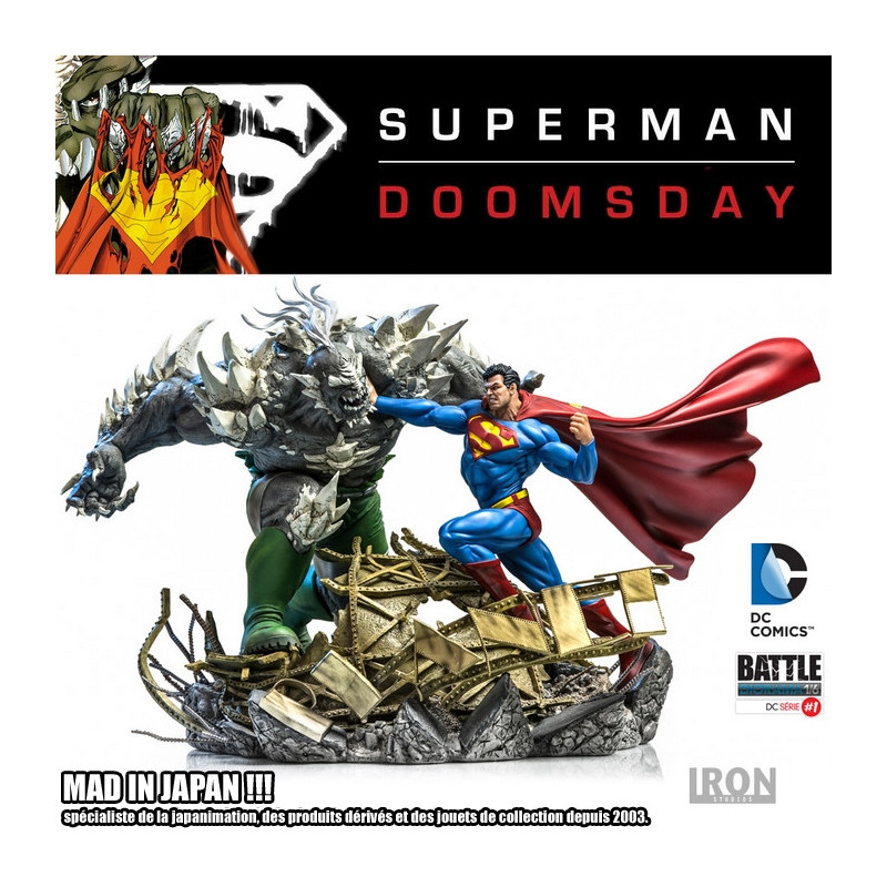 SUPERMAN diorama Superman vs Doomsday Iron Studios