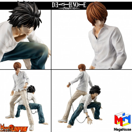 DEATH NOTE Statuette Yagami Light vs L G.E.M. Megahouse