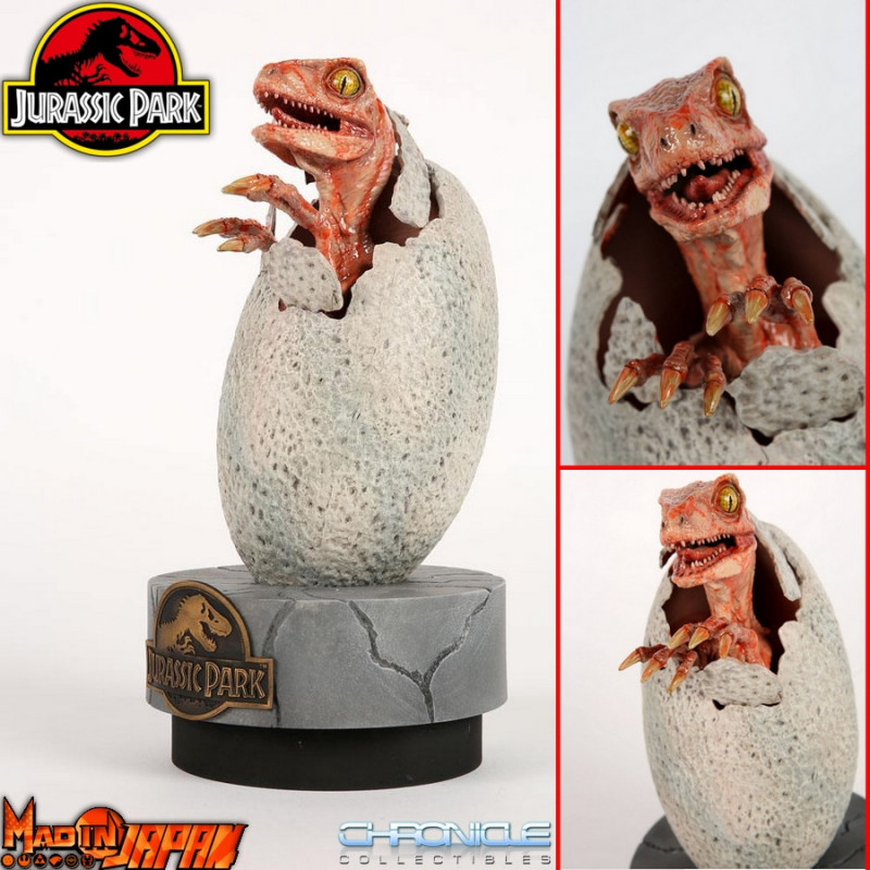 JURASSIC PARK Statue Raptor Hatchling Chronicle Collectibles