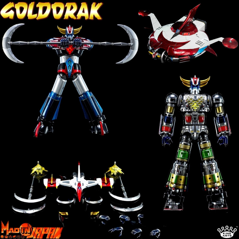 GOLDORAK Pack Figurine & Spazer UFO Robot Grendizer King Arts